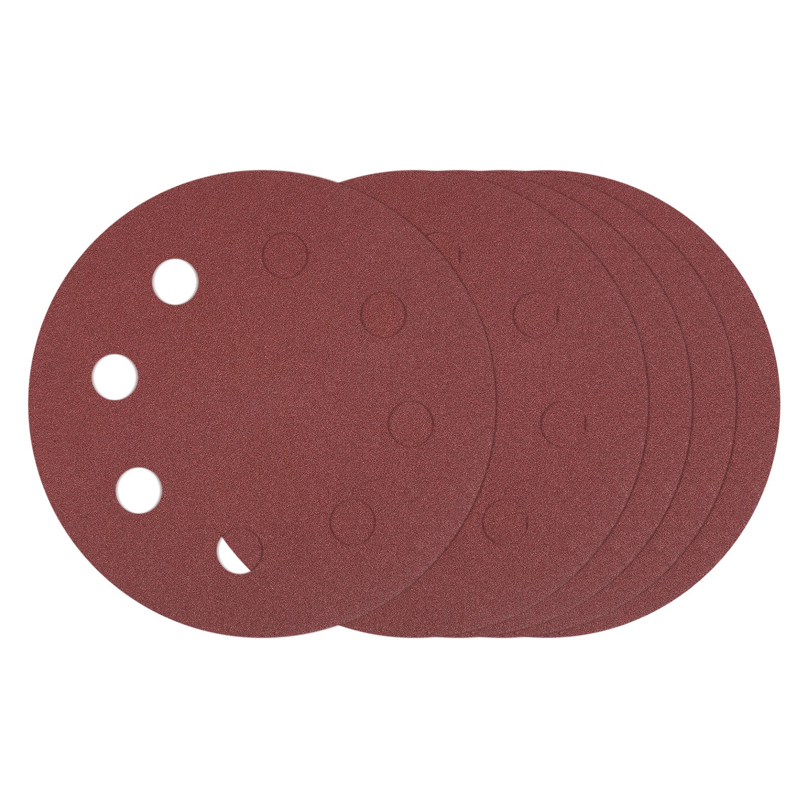 10 Pcs Sanding Disc 7 Inch 80 Grit 8 Hole Random Orbital Sandpapers ...