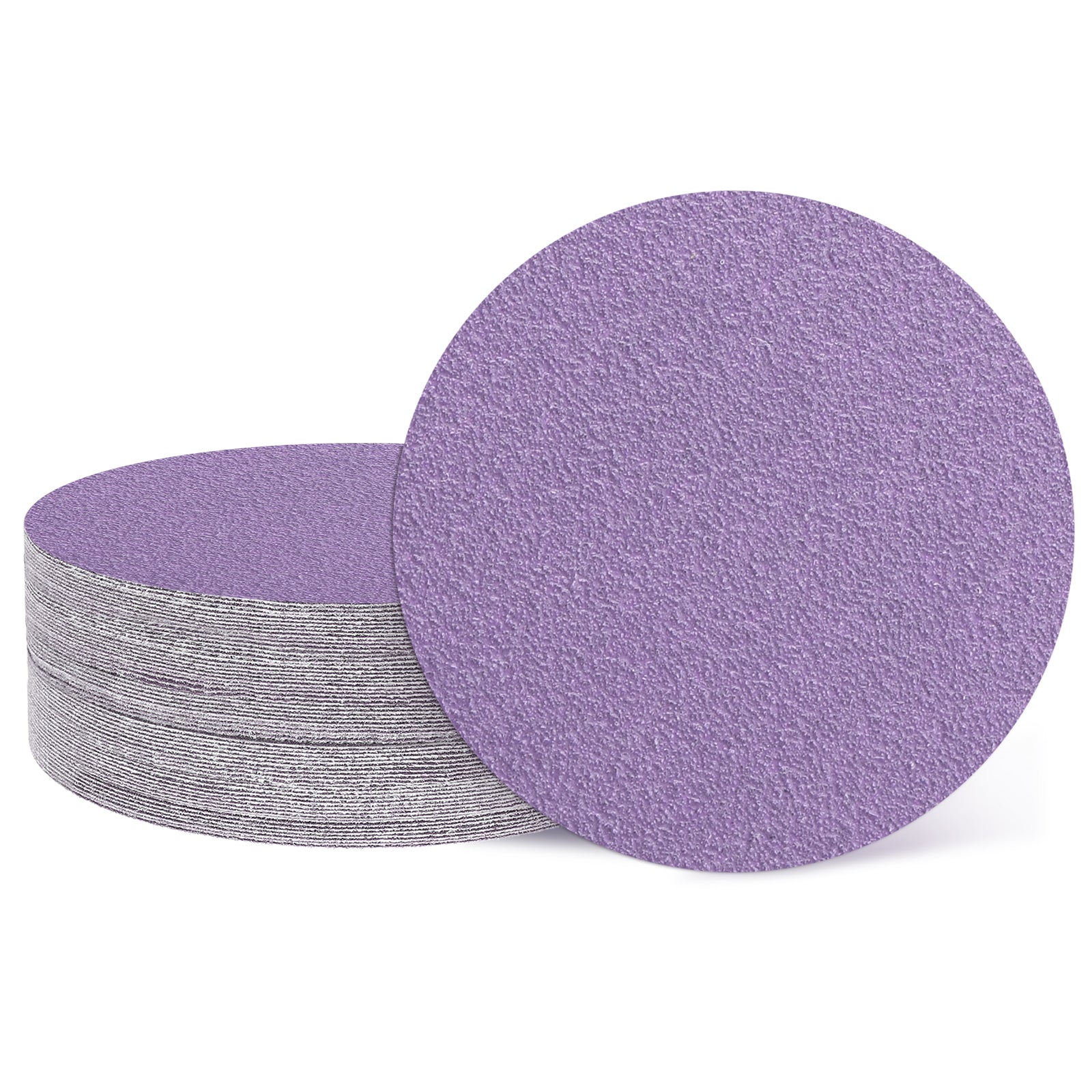 15 Pcs 4 Inch Sanding Disc 60 Grit Hook and Loop Sandpaper, Purple ...