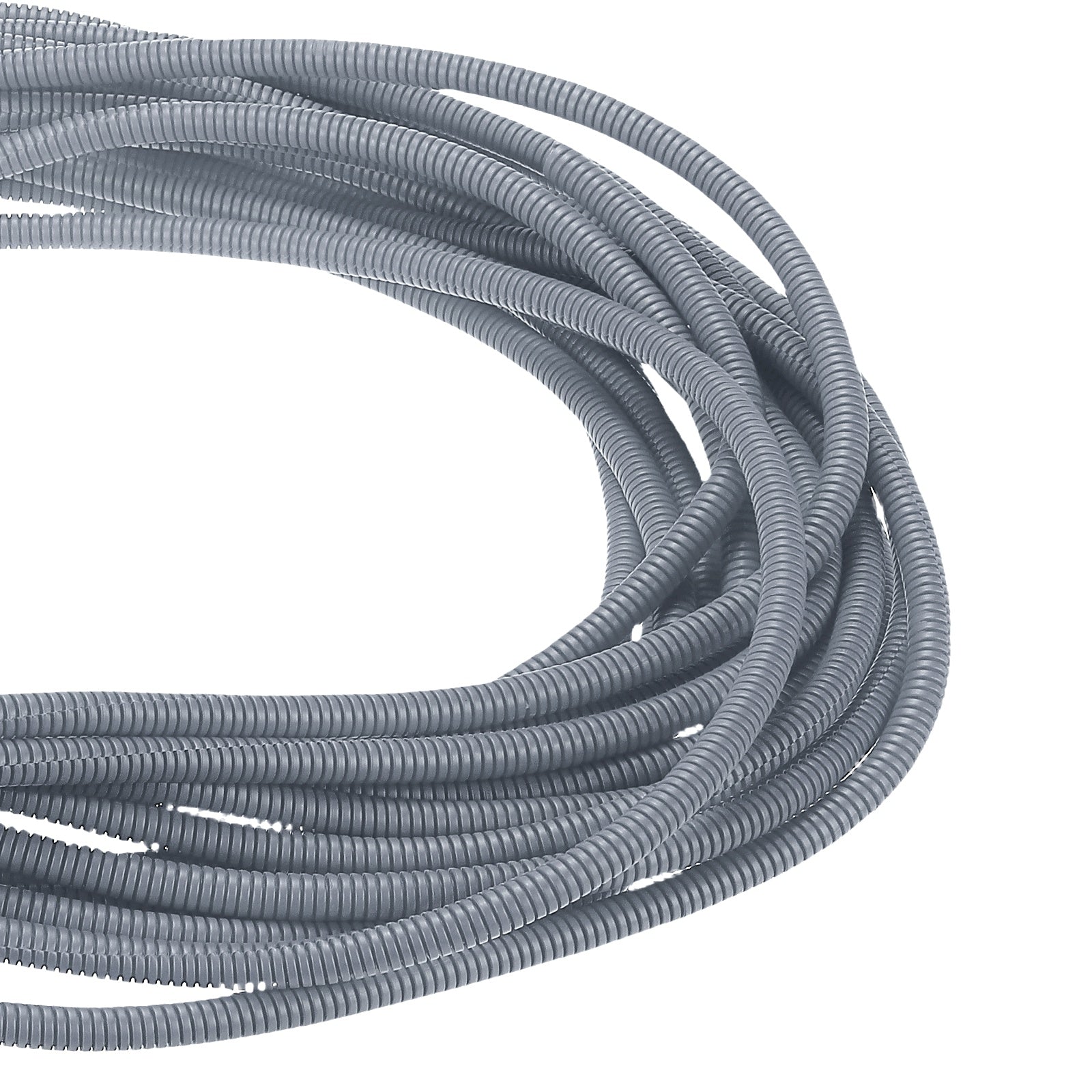 50ft 1/4 Inch Gray Wire Loom Split Tubing Cord Protectors Flexible ...
