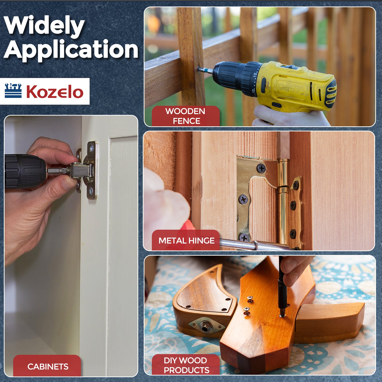 531pcs Phillips Flat Head Wood Screws with Bit - [#4,#6,#8,#10,#12 ...