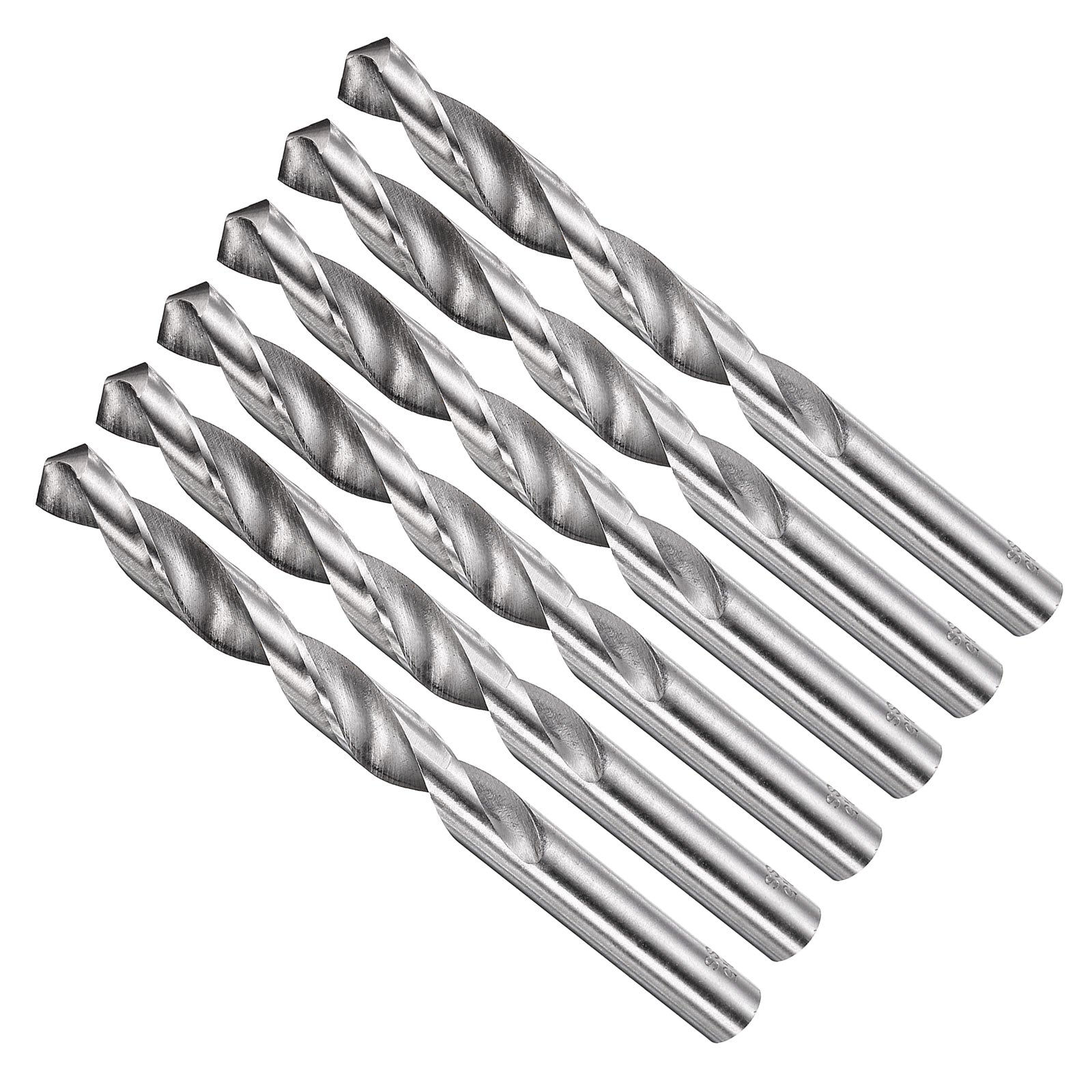 10mm Drill Bit Straight Shank 4241 HSS Uncoated (Bright), 6pcs | Harfington