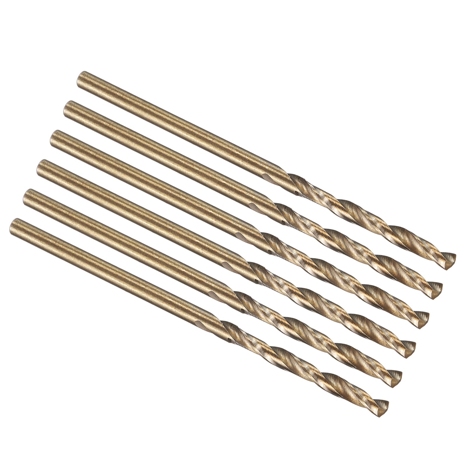 2mm Drill Bit Straight Shank M35 5% Cobalt HSS for Metal Steel - 6 Pack ...
