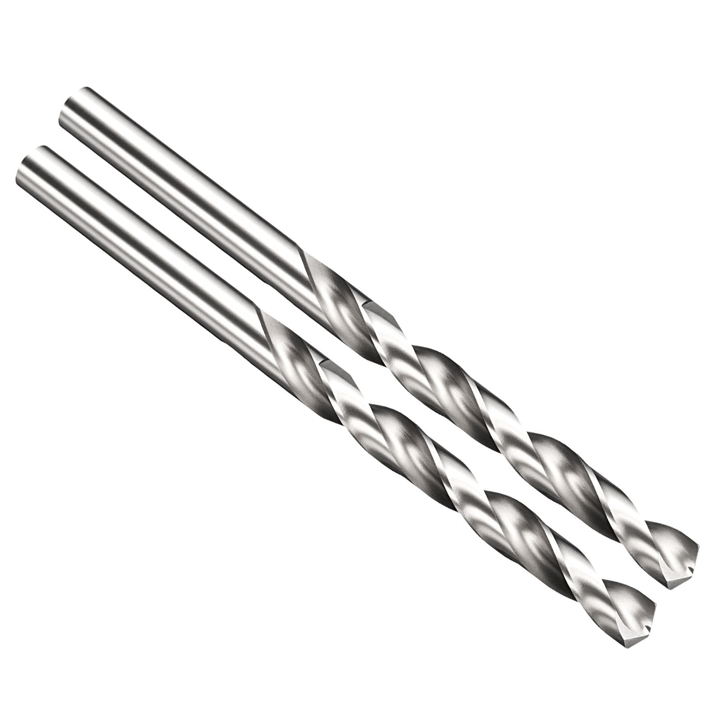 6.5mm Drill Bit Straight Shank 135° M2 HSS Uncoated Bright - 2 Pack ...