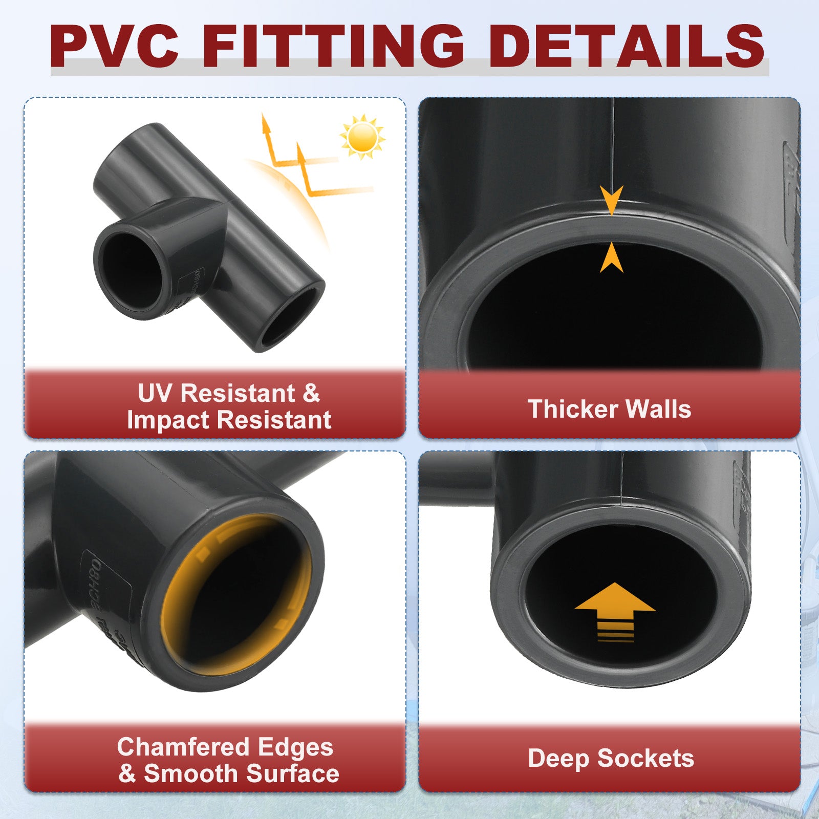 1Pcs 2 1/2" Tee Fitting, SCH80 Furniture Grade Pipe Fitting, Corner ...
