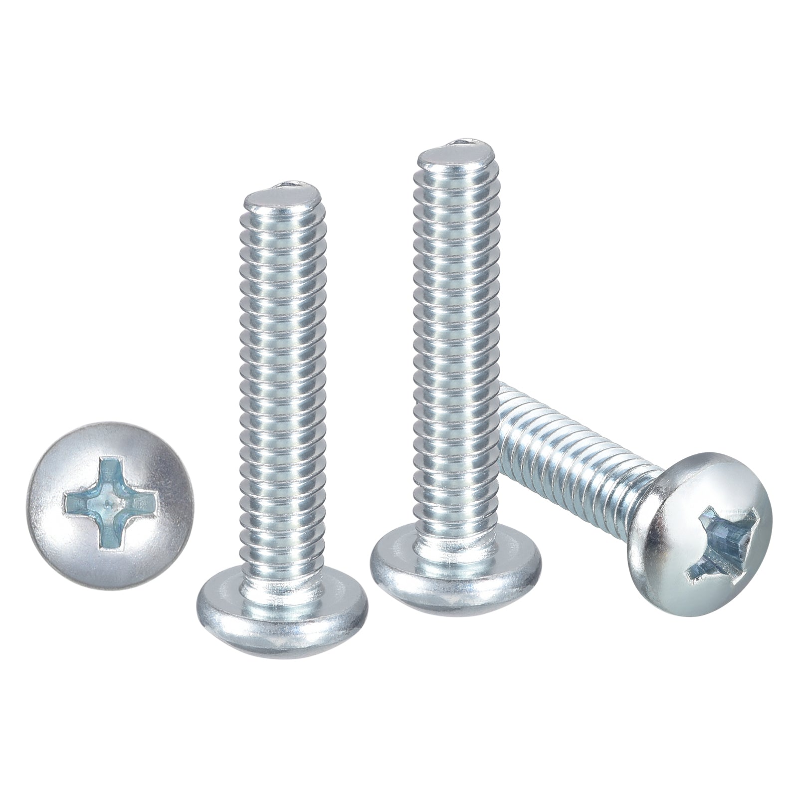 Cross Drive Pan Head Bolt #6-32x3/4" 50Pcs Carbon Steel Blue-tinged ...