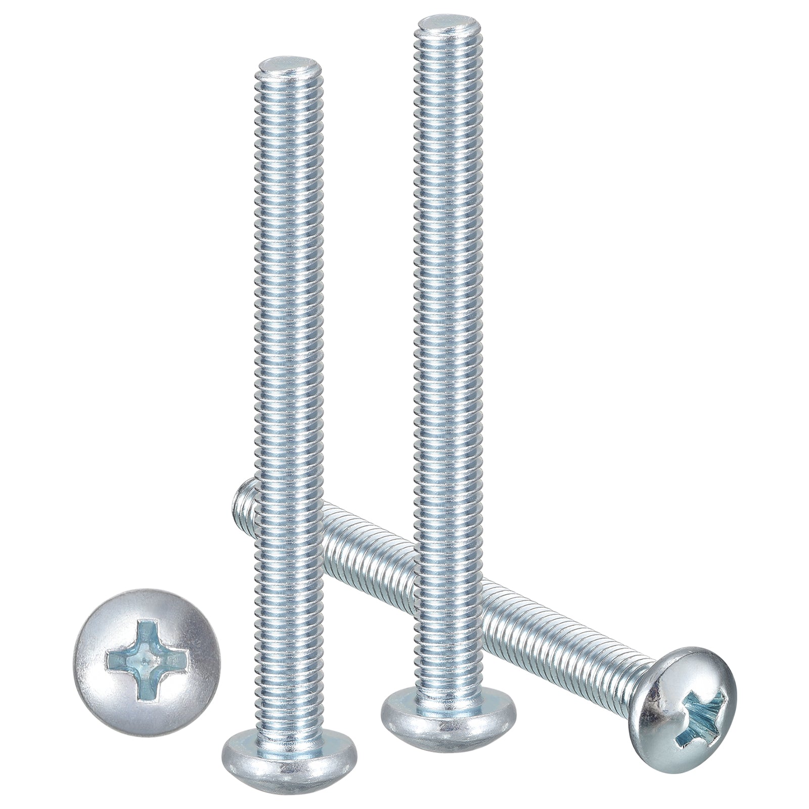 Cross Drive Pan Head Bolts #10-24x2-1/2" 100Pcs Carbon Steel for DIY ...