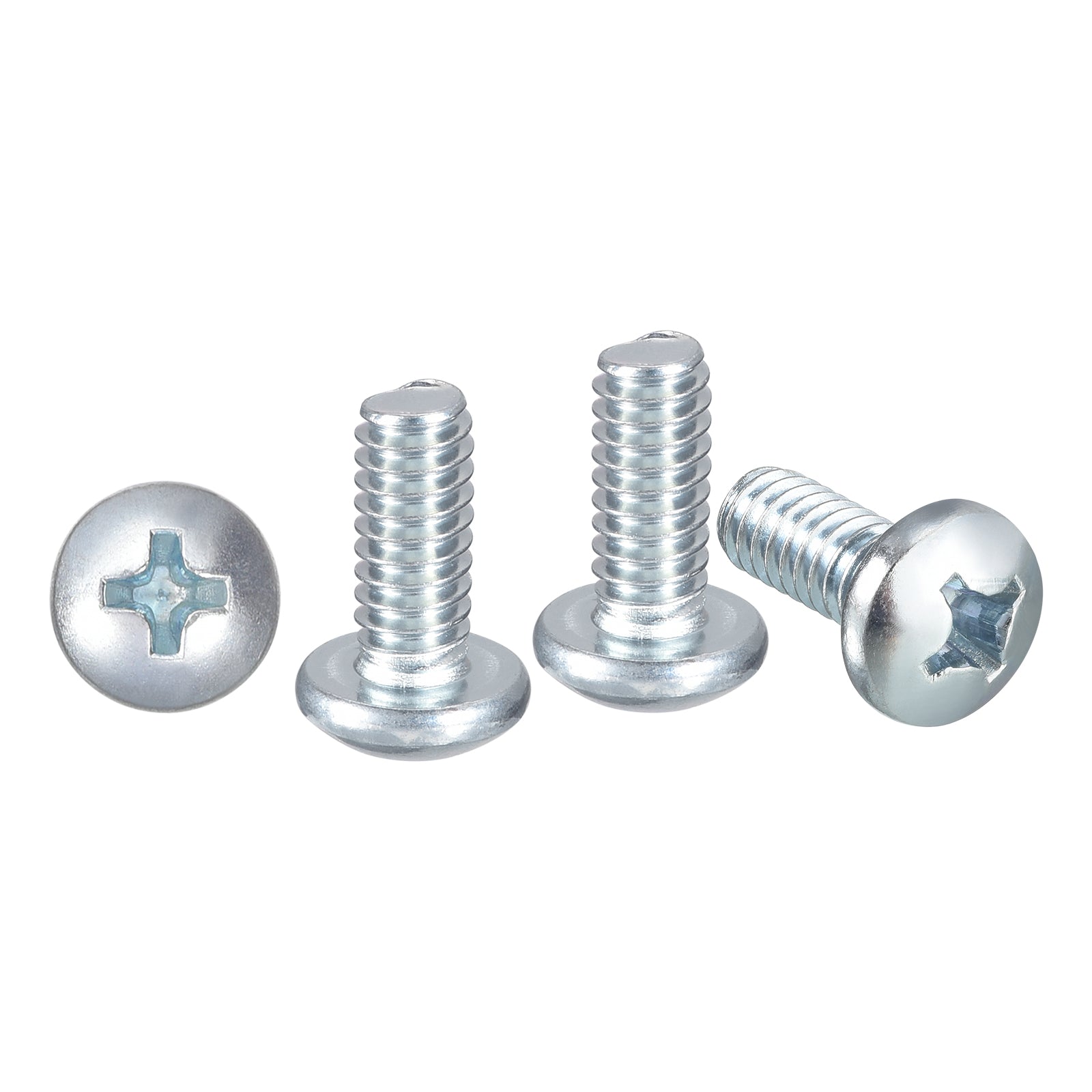 Cross Drive Pan Head Bolt #6-32x3/8" 50Pcs Carbon Steel Blue-tinged ...