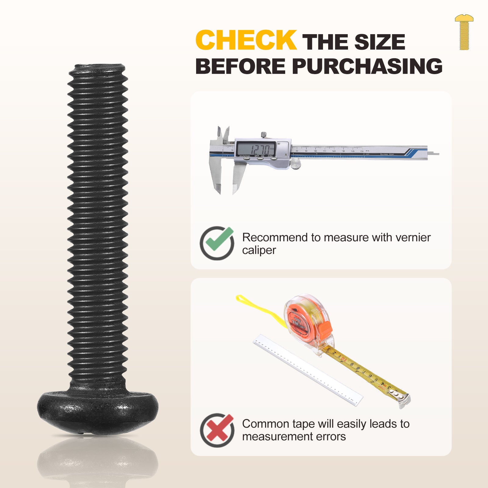 Phillips Pan Head Bolts Kit (#10-24x3/4") 25Pcs Stainless Steel ...