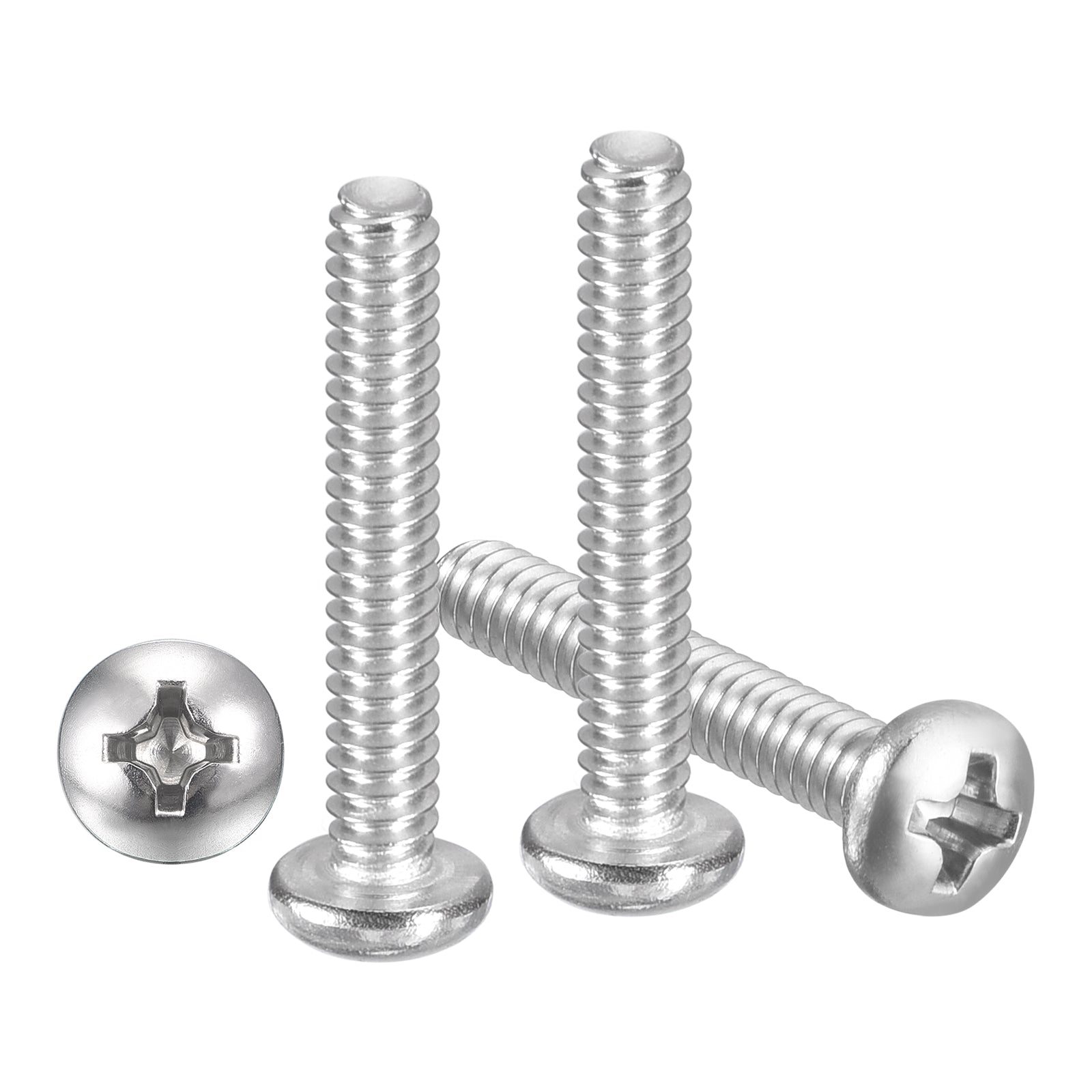 Cross Drive Pan Head Bolts #4-40x3/4" 50Pcs Stainless Steel for DIY ...