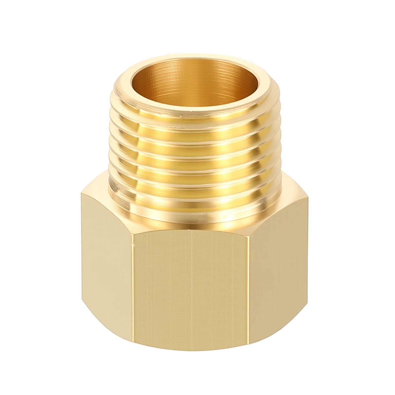1Pack FeMale to Male Adapters, M16*1.5 FeMale x 1/4" MNPT Brass Nipple ...