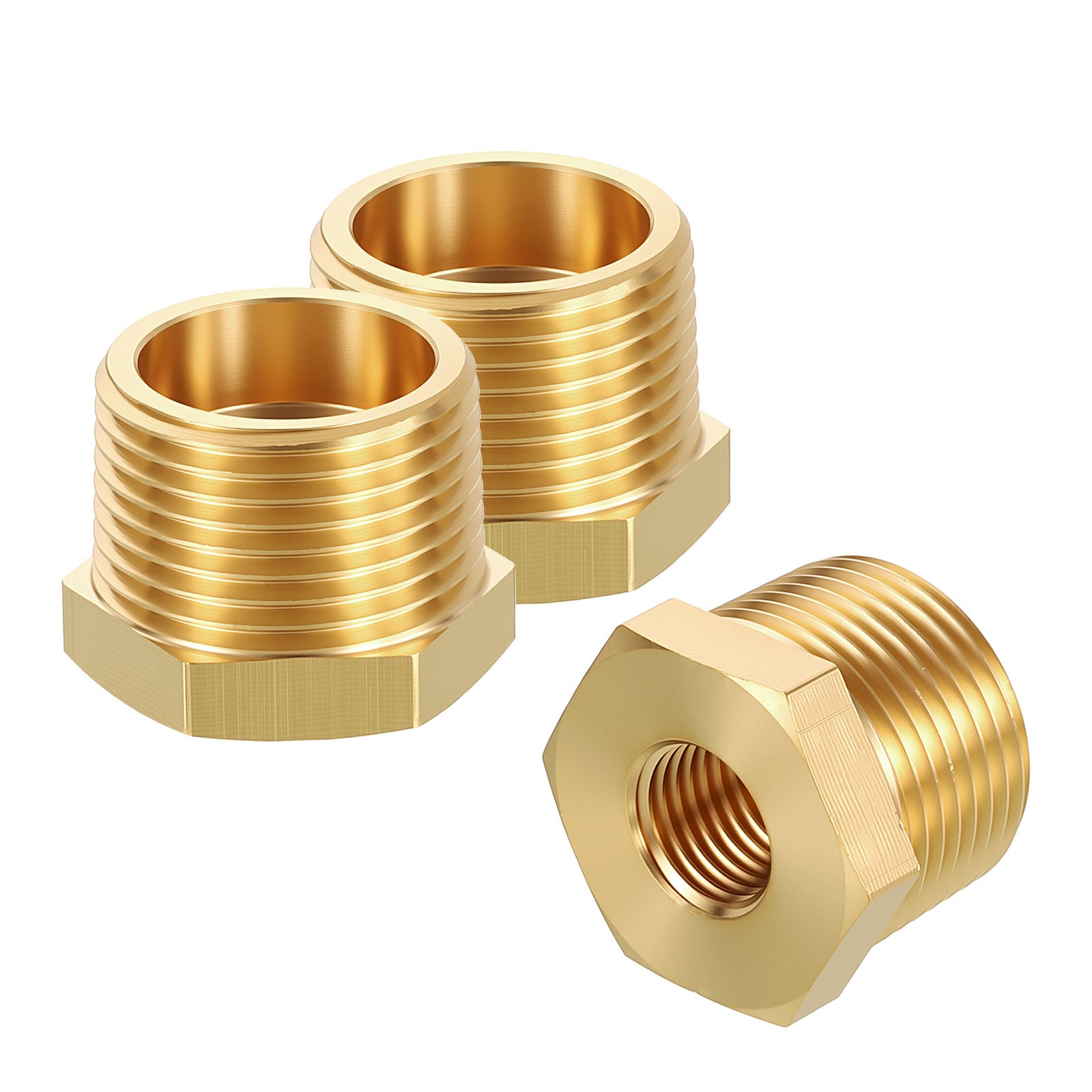 3 Pack Male to FeMale Adapters, 3/4" Male NPT x 1/4" FeMale NPT ...