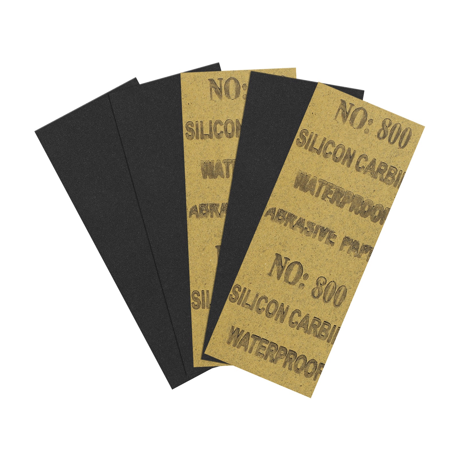 5pcs Sand Papers - [3.6 x 9 Inch x 800 Grits] Sandpaper Sheets | Harfington