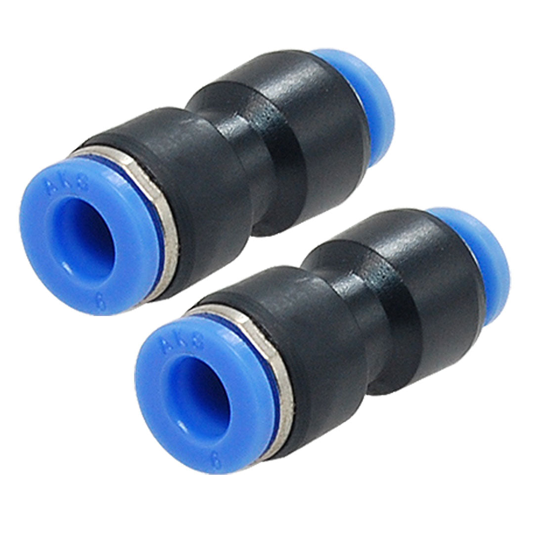 Uxcell 4mm to 6mm Push In Adapter Pneumatic Connection Fittings 2 Pcs ...