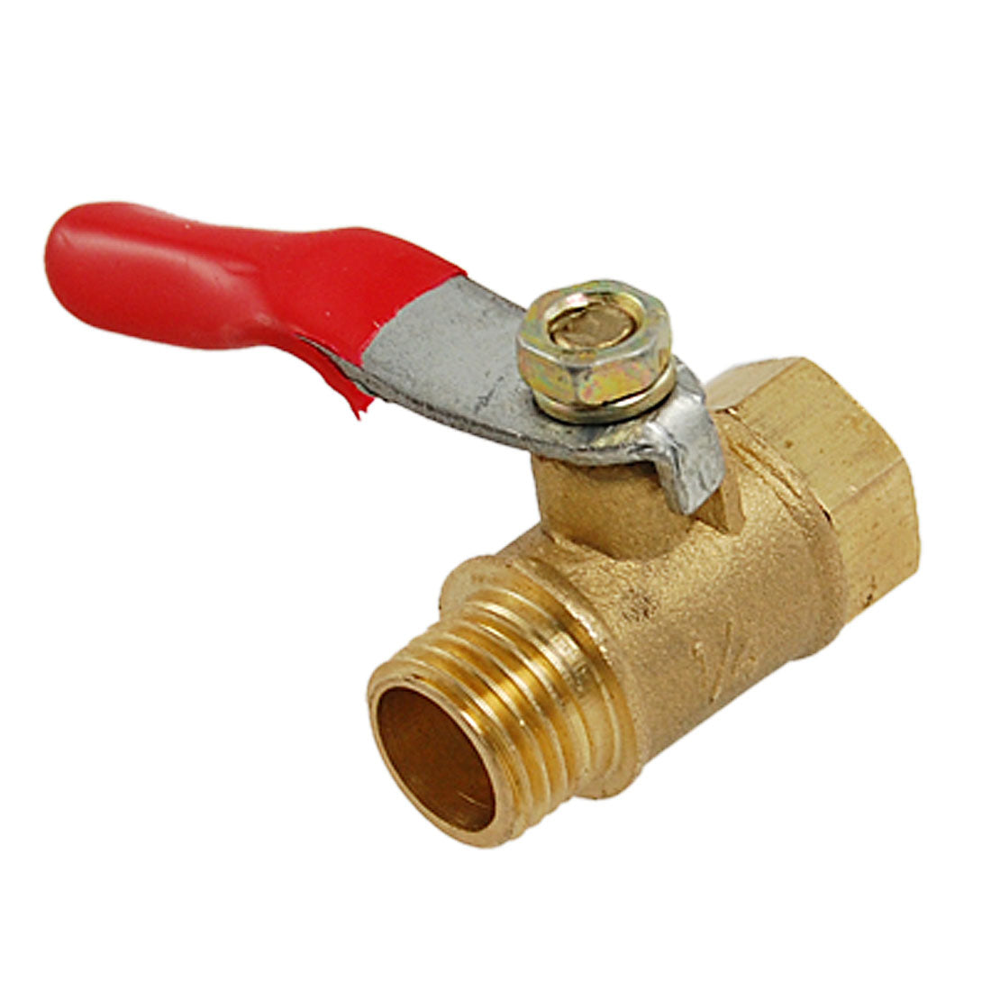 Uxcell Quarter Turn Handle Male to Female Thread Full Port Ball Valve ...