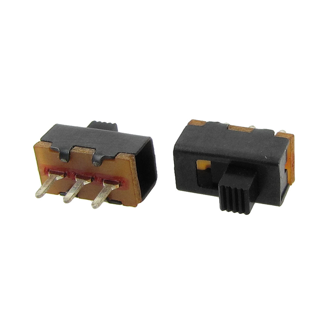 Uxcell 50 Pcs 3mm High Knob 2 Position 1P2T SPDT Vertical Slide Switch ...