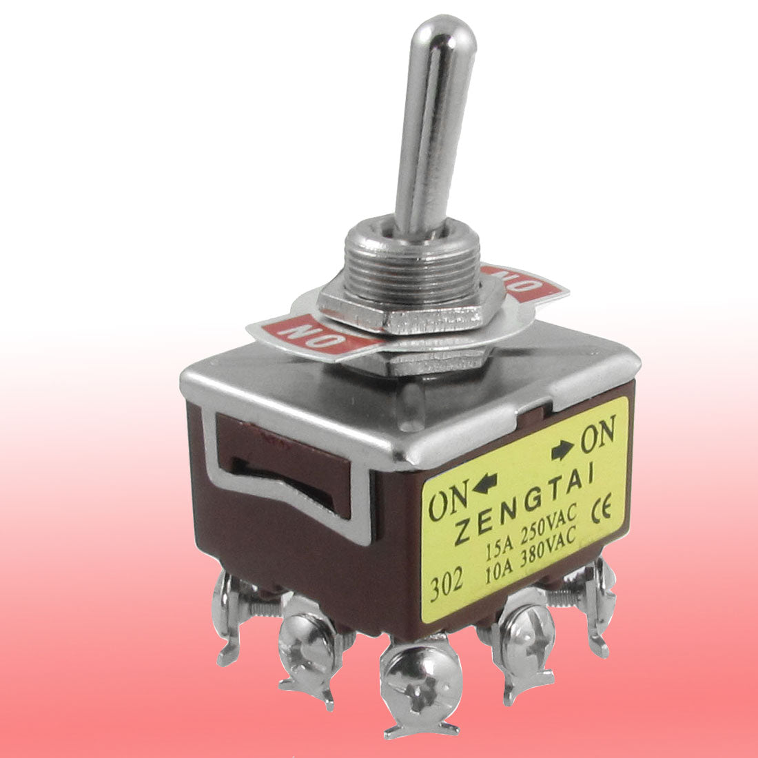 Uxcell AC 250V 15A 380V 10A ON/ON 2 Position 3PDT 9 Screw Terminals ...