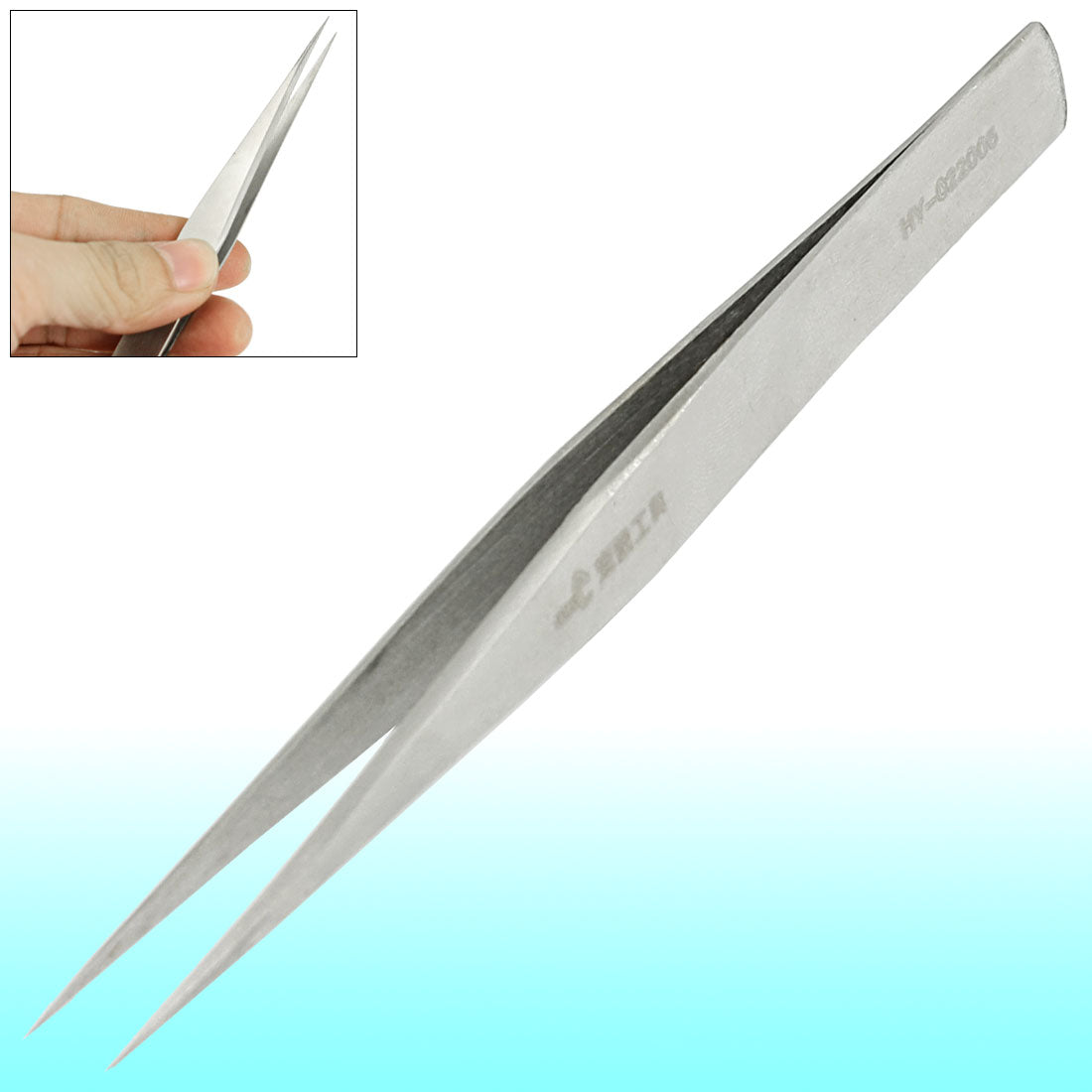 Uxcell Stainless Steel Point Tipped Straight Tweezers Tool 5" | Harfington