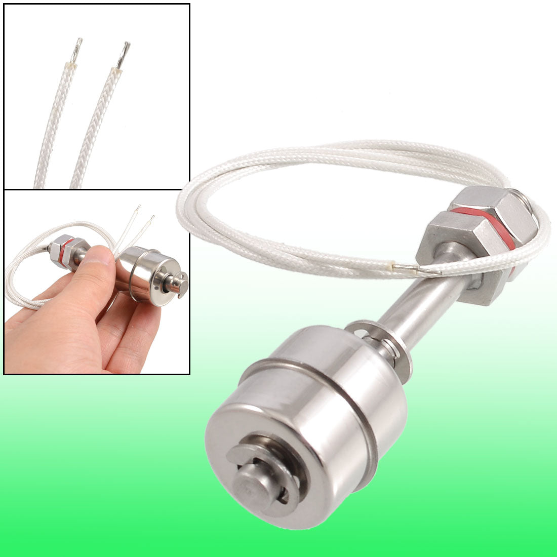 Uxcell Liquid Water Level Control Sensor Stainless Steel Float Switch ...
