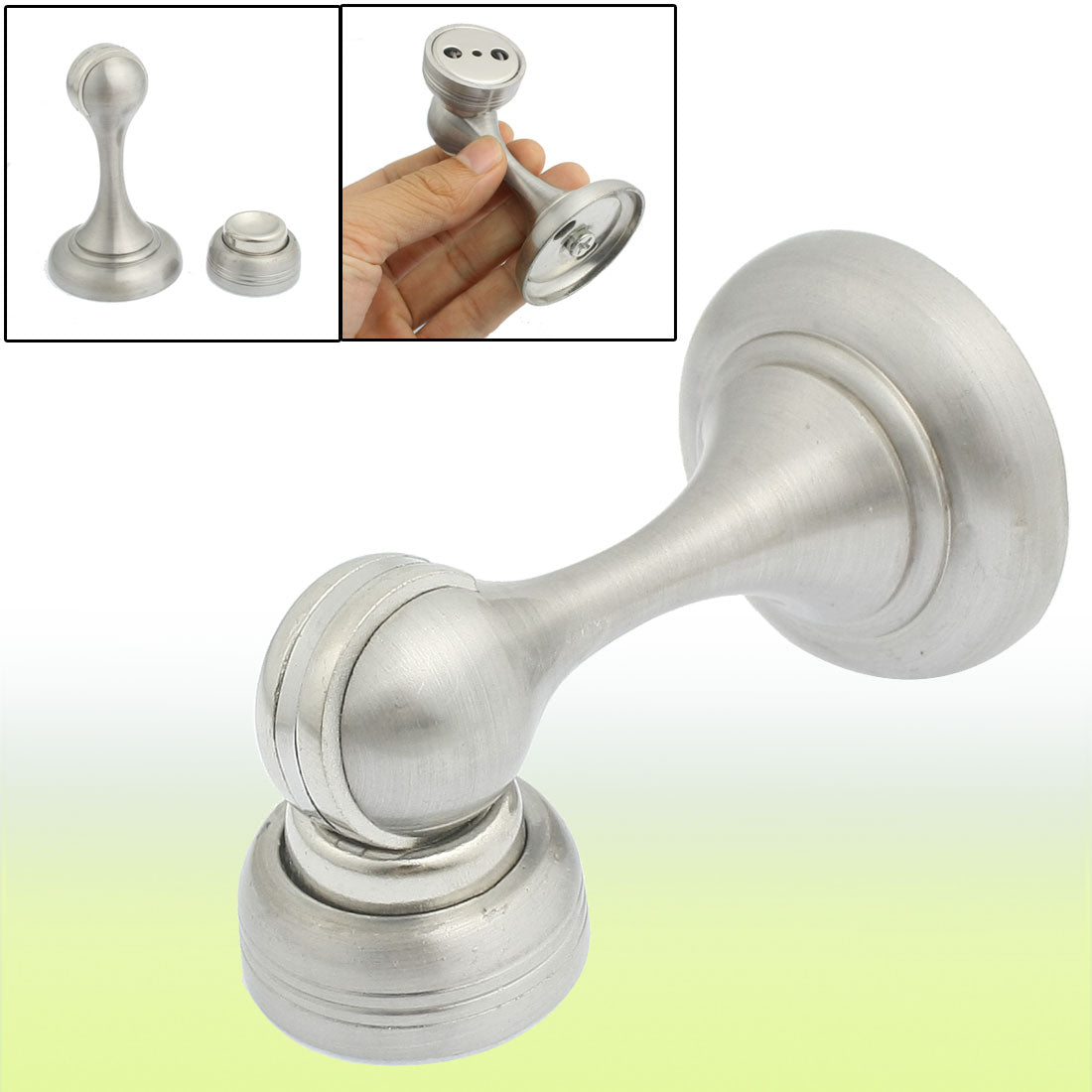 Uxcell Room Gate Door Magnetic Stopper Round Base Stainless Steel ...