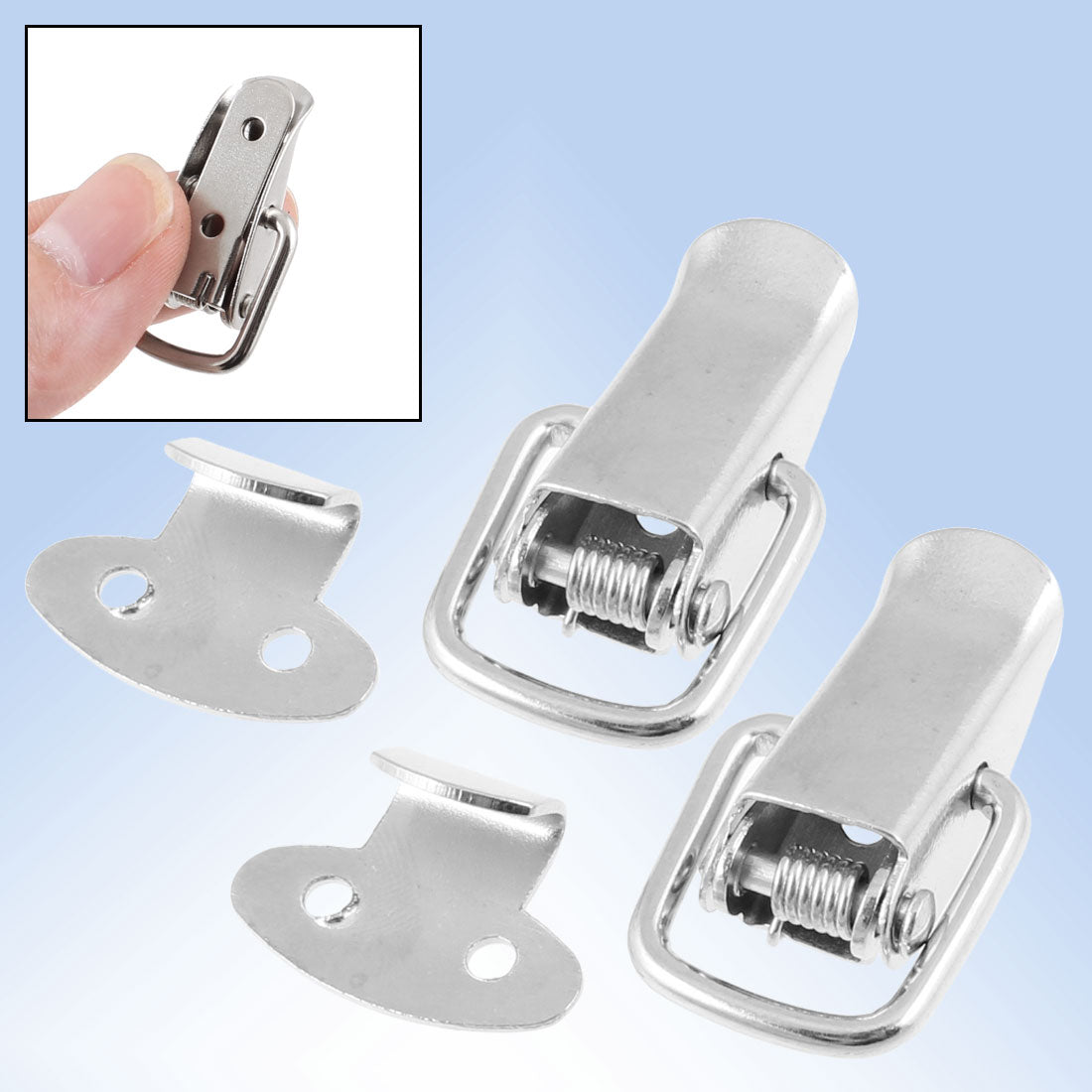 Uxcell 34mm Length Hardware Aviation Toolbox Metal Toggle Latch 2 Pcs ...