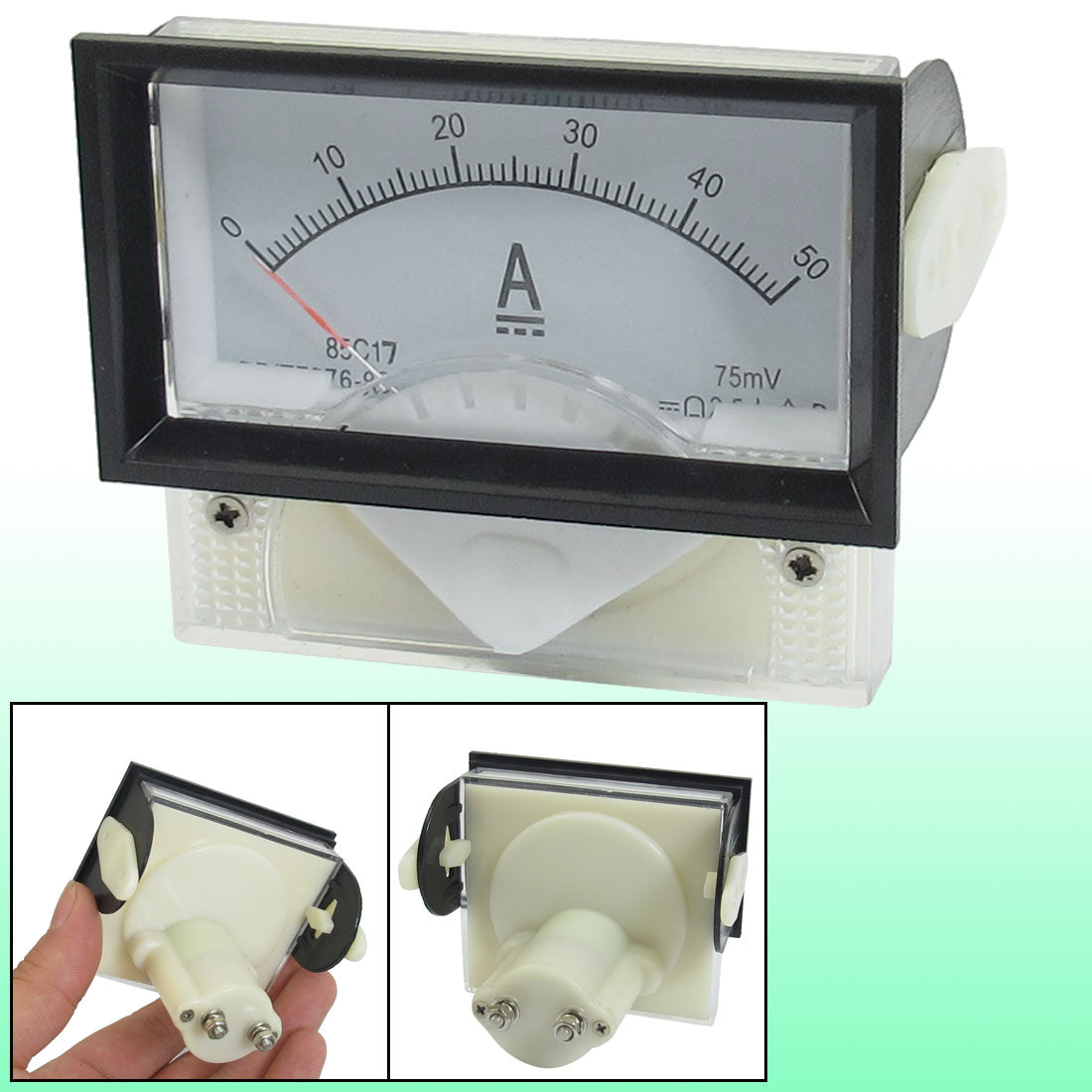 Uxcell 85C17 DC 0-50A Analog Panel Meter Ammeter | Harfington
