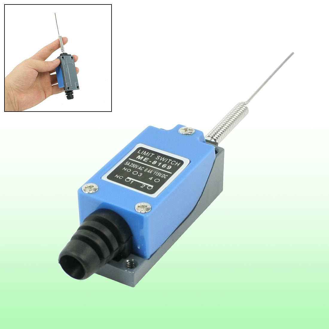 Uxcell ME-8169 Flexible Coil Spring Lever Arm Mini Limit Switch for CNC ...