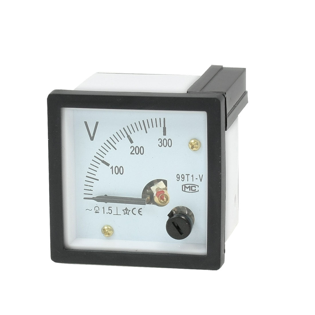 Uxcell AC 0-300V Zero Setting Square Dial Panel Analog Volt Test Meter ...