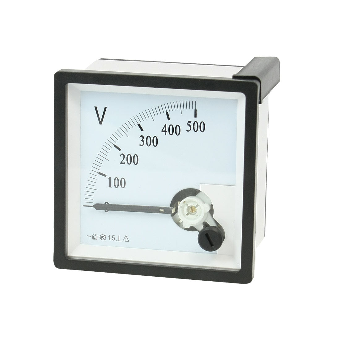 Uxcell AC 0-500V Zero Setting Square Dial Panel Analog Voltage Meter ...