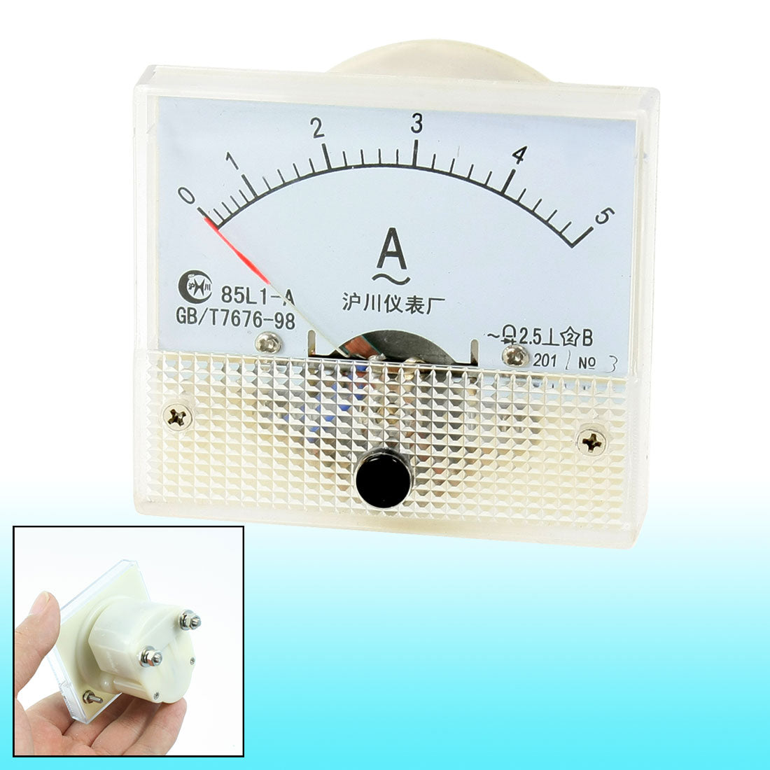 Uxcell Class 2.5 Fine Tuning Dial Panel Ampere Meter 85L1-A AC 0-5A ...