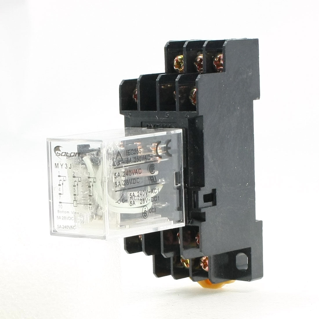 Uxcell AC 220V Coil 3PDT 11P 11Pins General Purpose Power Relay 5A ...