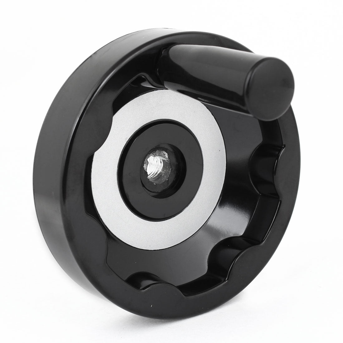 Uxcell Milling Machine Inside Ripple Hand Wheel 12mm x 125mm w Handle ...