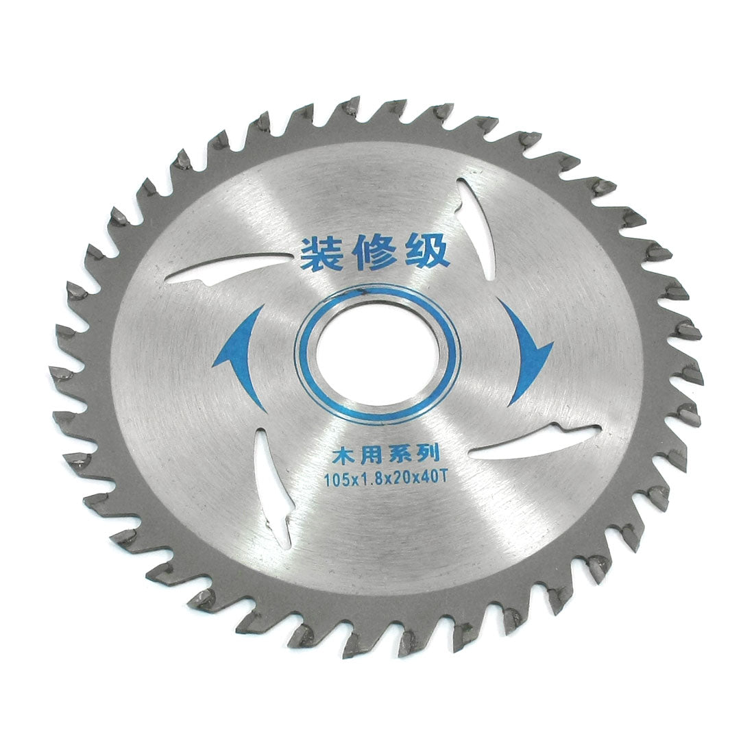 Uxcell Wood Cutting 40T 105 x 1.8 x 20mm Silver Tone Carbide Circular ...