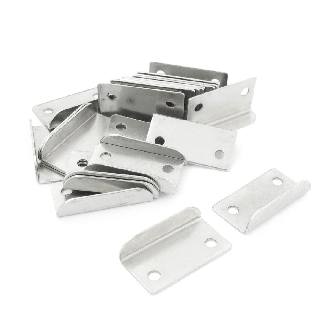 Uxcell 25 Pcs Home Office Silver Tone Metal Angled Drawer Lock Strike ...