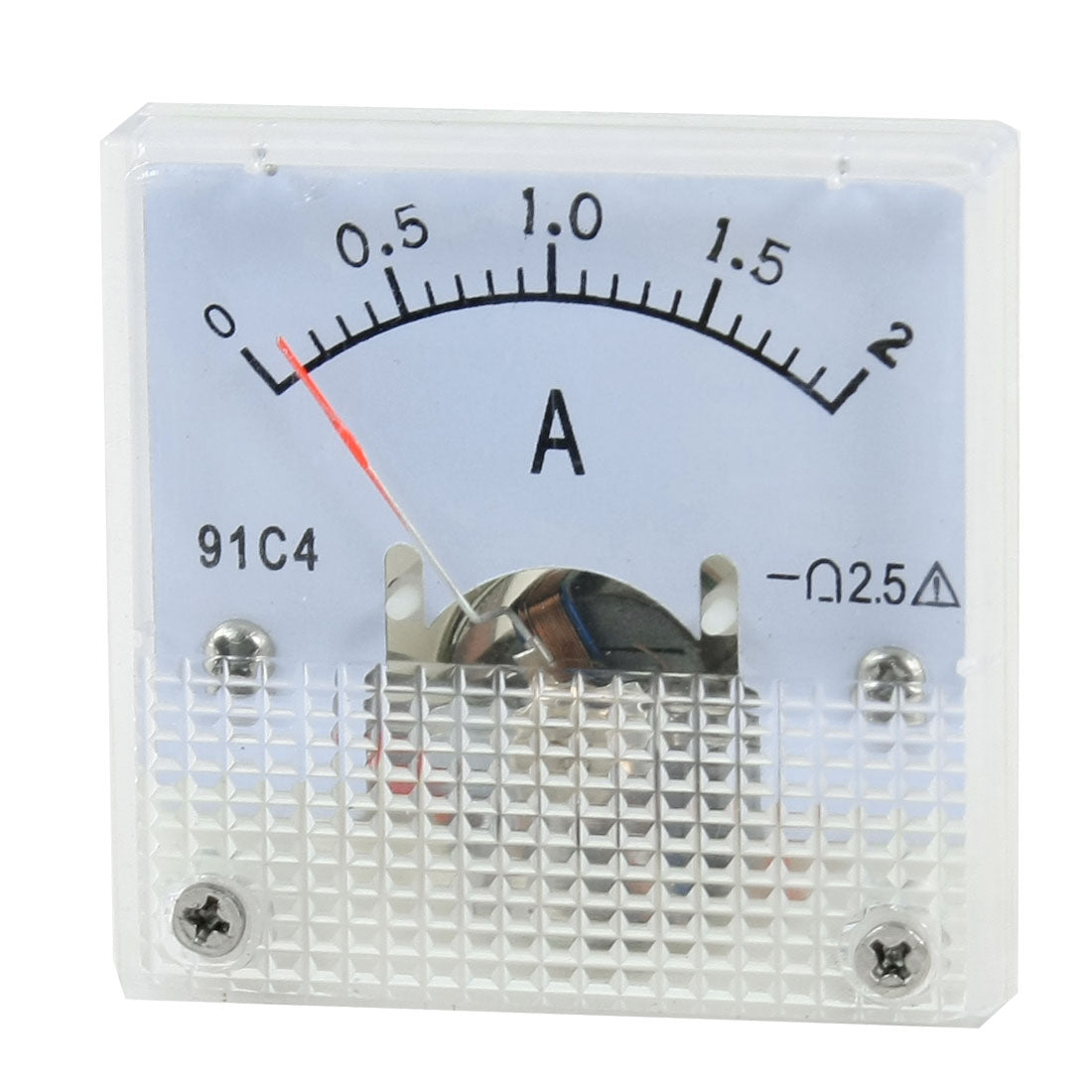 Uxcell Class 2.5 DC 0-2A Analogue Ampere Panel Meter Amperemeter 91C4 ...
