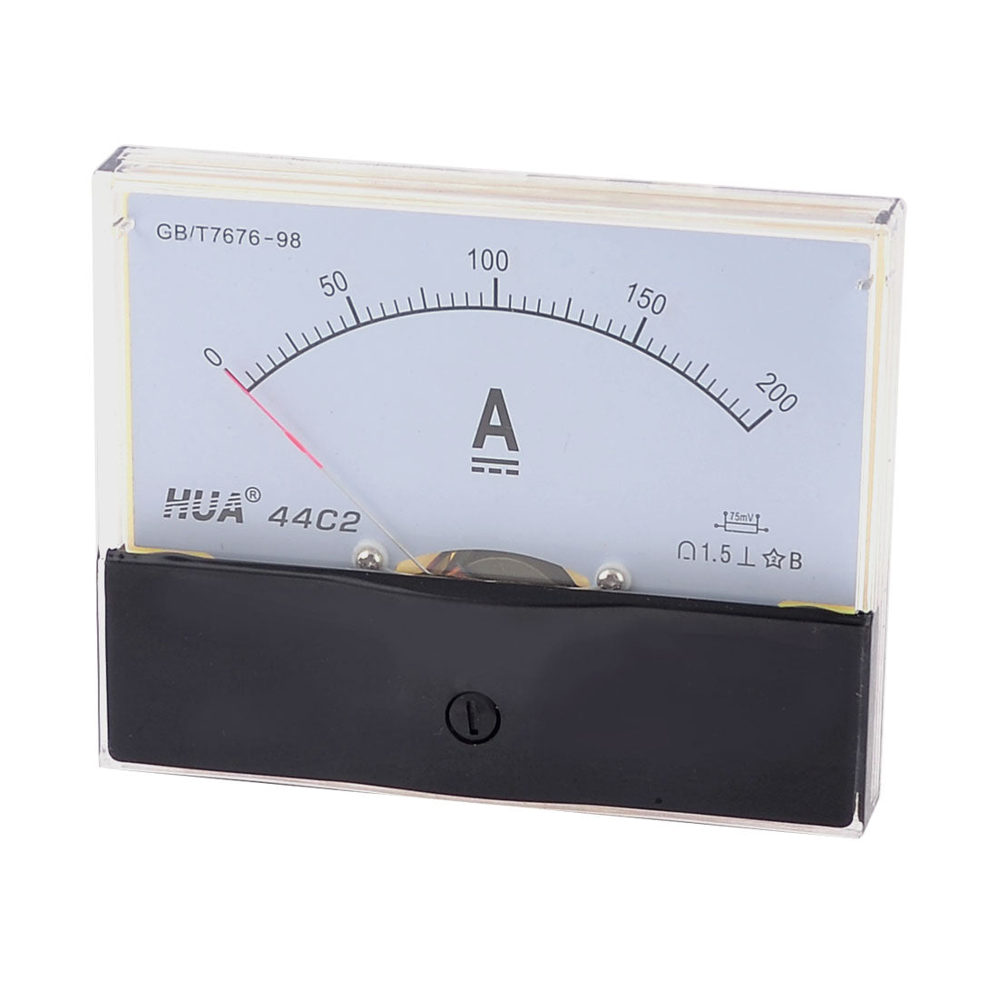 Uxcell Class 1.5 Accuracy DC 0-200A Analog Ammeter Current Panel Meter ...