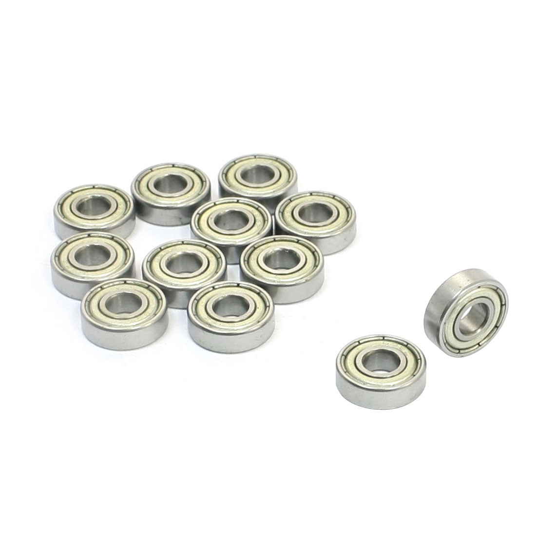 Uxcell 10Pcs 695Z 5mm x 13mm x 4mm Miniature Deep Groove Radial Ball ...