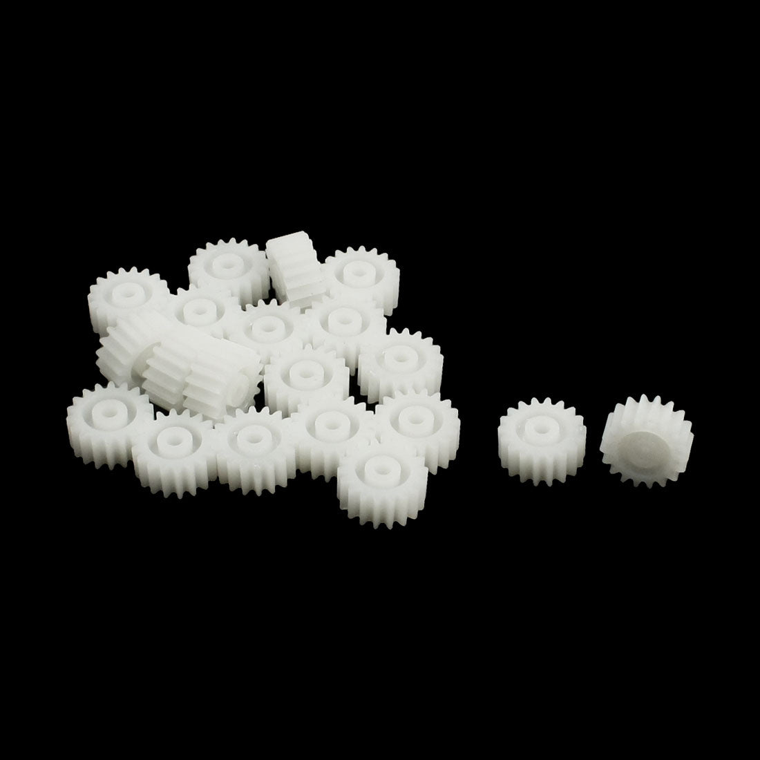 Uxcell 20 Pcs,10mm x 2mm 18 Teeth Plastic Gear for Car Model Motor ...