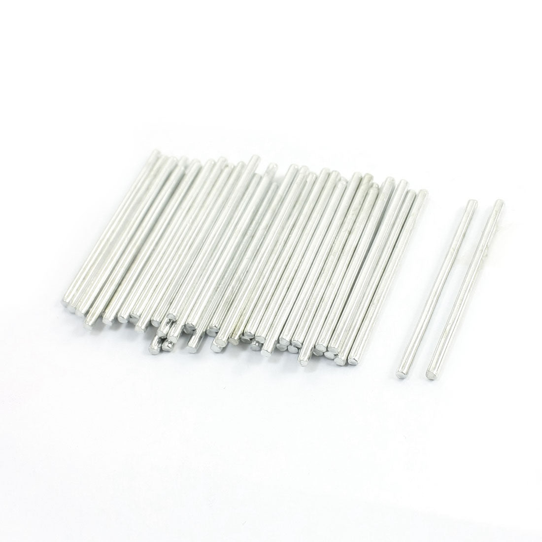 Uxcell RC Toy Car Model Part Metal Round Rods Axles 40mm x 2mm 50Pcs ...
