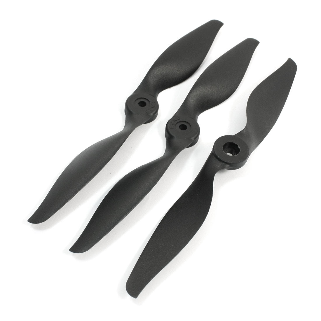 Uxcell 3Pcs E 8 x 6 8060 Black Plastic 2 Vanes Prop for Four Axis ...