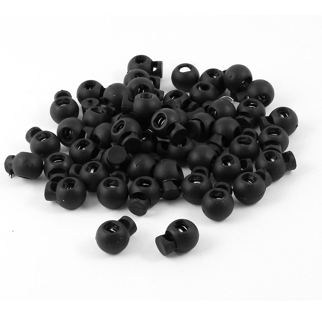 Uxcell Black Plastic Single Hole 5.5mm Dia Round Head Style Spring ...