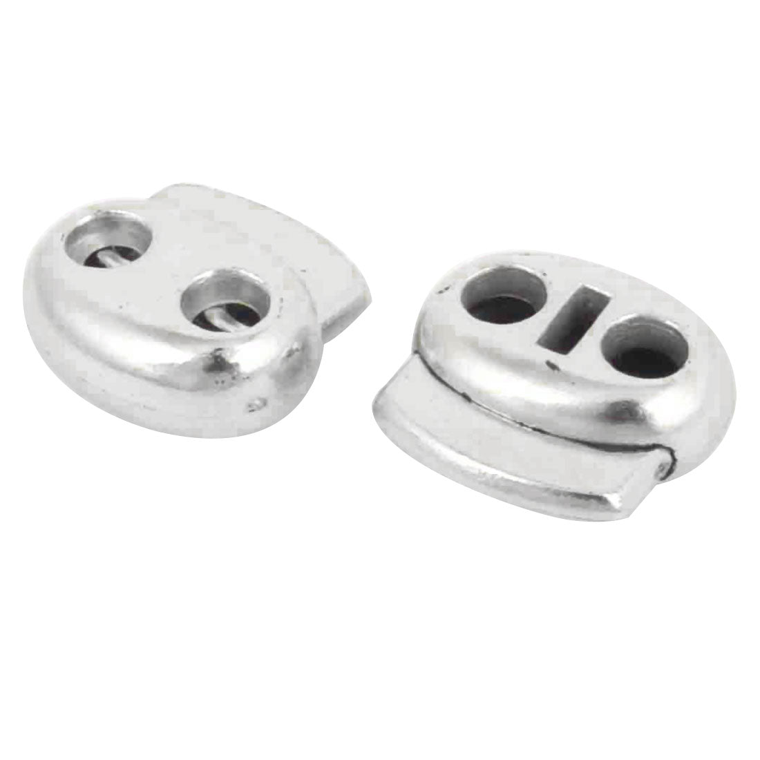 Uxcell Backpack Drawstring Silver Tone 4.5mm Dia Two Holes Spring ...