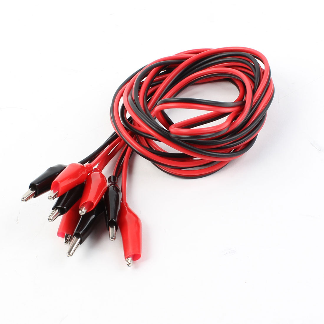 Uxcell 2Pcs Double-ended Alligator Clips Test Lead Jumper Wire 1.5m 2 ...