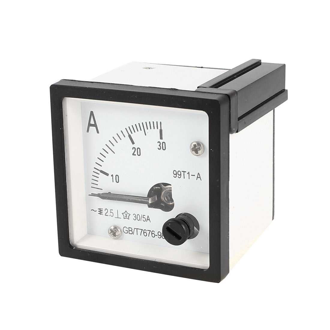 99T1 Square Panel Mount Moving Vane 0-30A AC Analog Ammeter 48mmx48mm ...