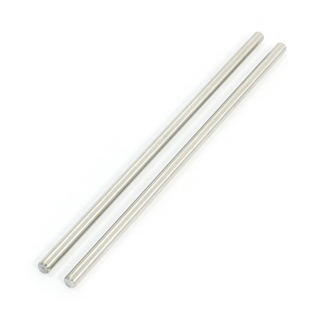 Uxcell 2Pc 3mm Dia DIY Model Stainless Steel Circular Round Rod Bar 3.5 ...