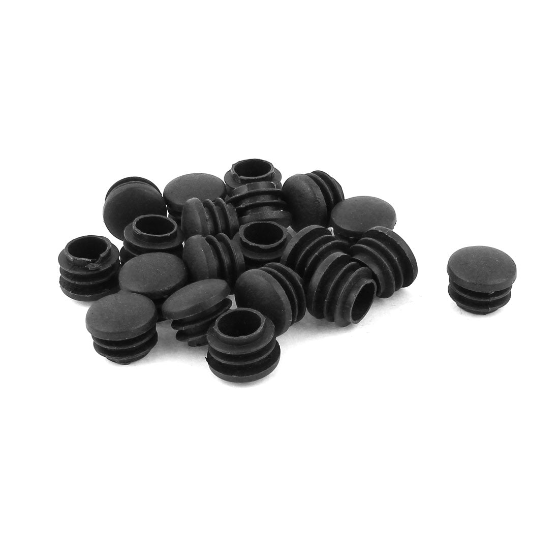 Uxcell 22mm Diameter Round Plastic Blanking End Cap Tubing Tube Insert ...