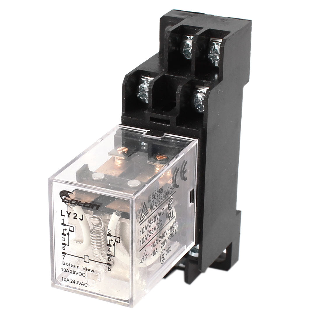 Uxcell AC 110V Coil General Purpose Power Relay 8Pin 10A AC240V DC28V w ...