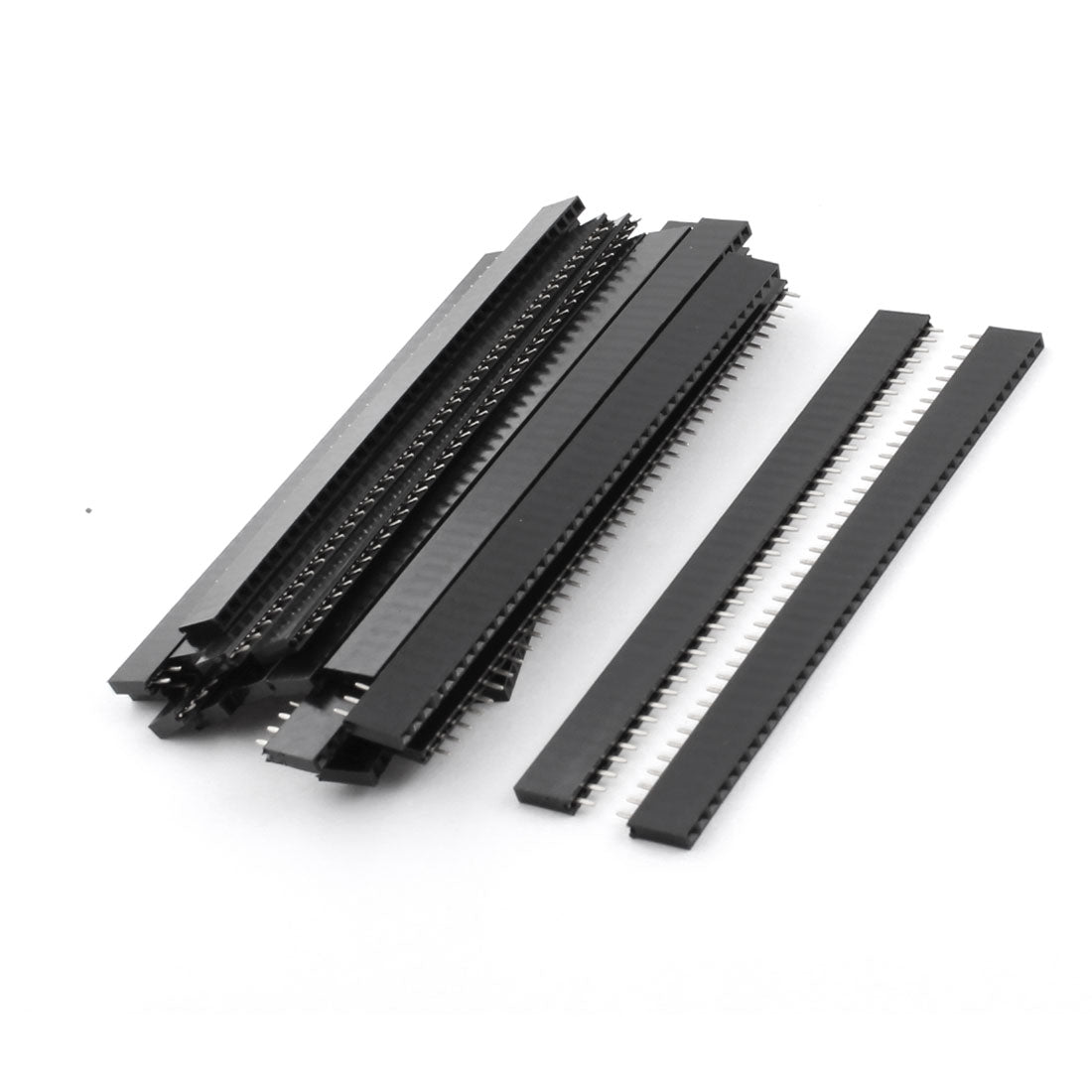 Uxcell 20Pcs 2.54mm Spacing Single Row 1x40 40-Pin Female Through Hole ...