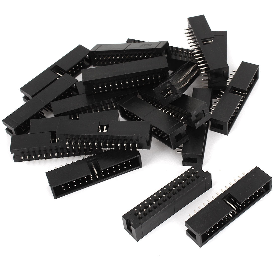 Uxcell 20pcs 2.54mm Pitch IDC Box Header DC3-26P 2 Row 26 Pins JTAG ...