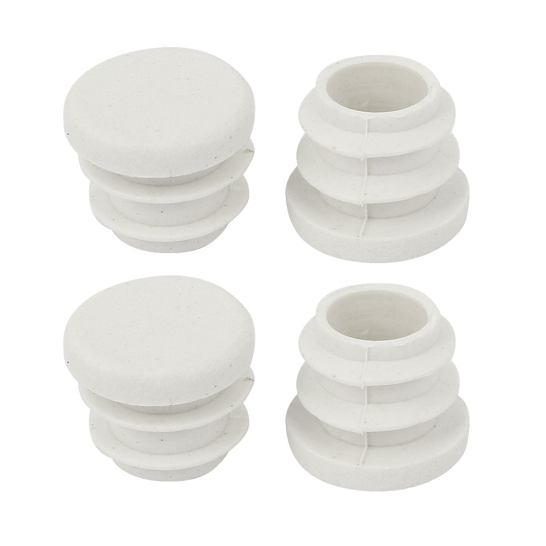 Uxcell 4 Pcs White 15mm Diameter Blanking End Caps Tube Bung Insert ...