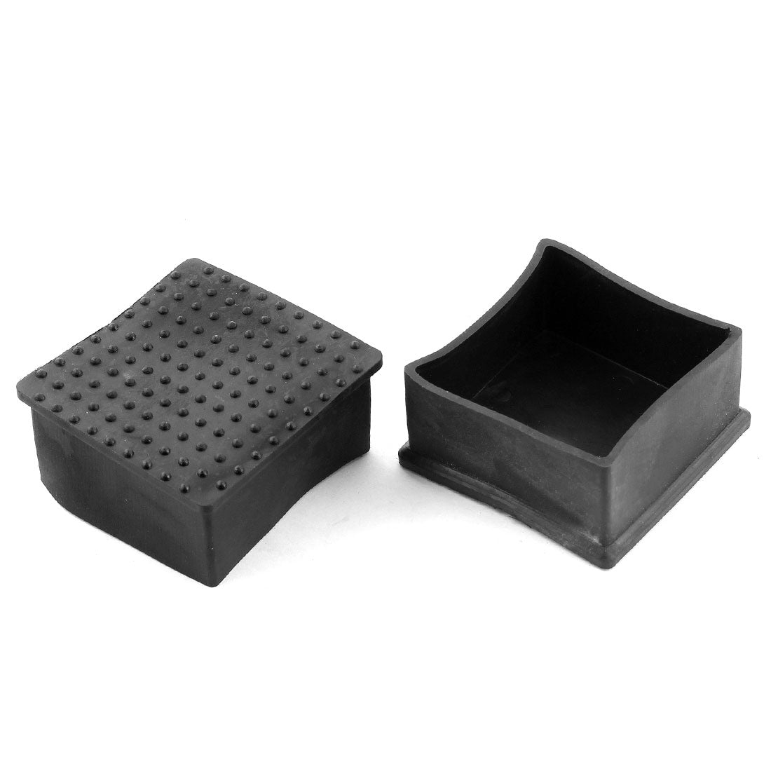 Uxcell Furniture Chair Table Square Leg Protector Rubber Foot 60mmx60mm ...